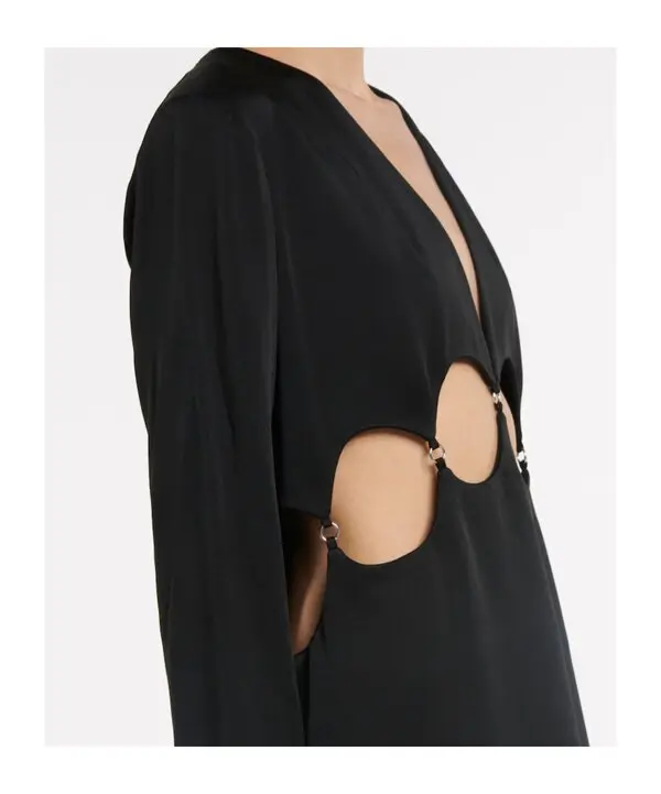 Dries Van Noten V-neck Long-sleeved Dress