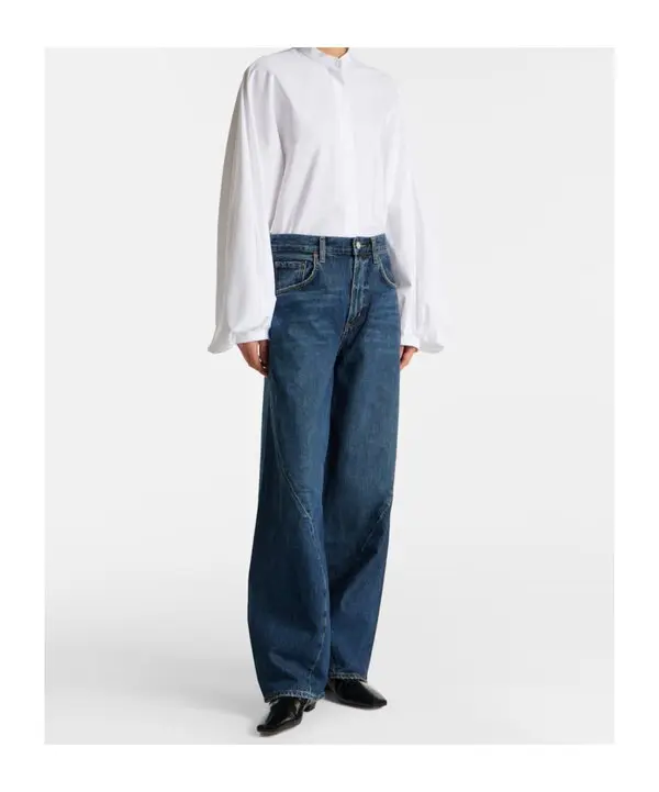 AGOLDE Mid-rise Wide-leg Denim Trousers