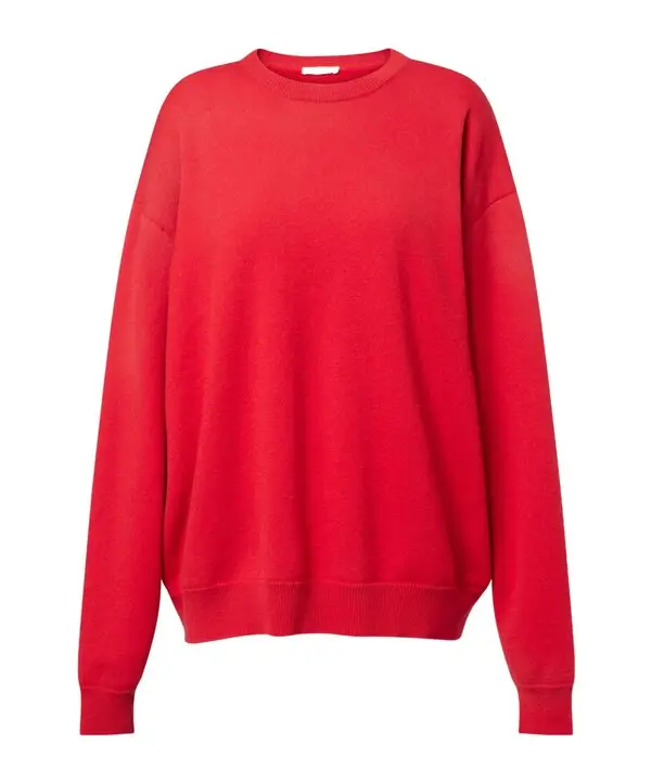 THE ROW Leora Cashmere Sweater - Red