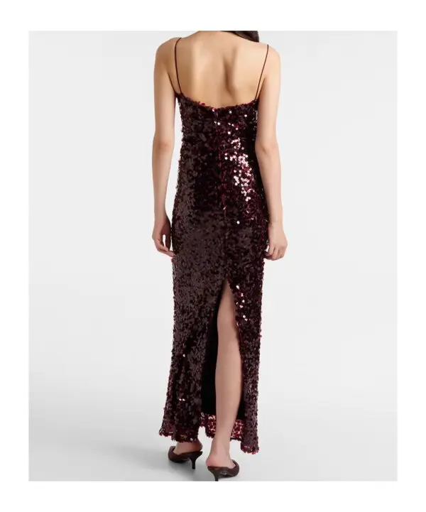 Christopher Esber Sequin Maxi Dress With Plunge Neckline And Cut-out Detail