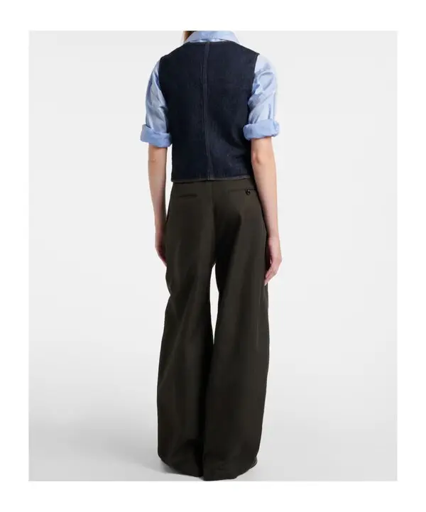 FRAME V-neck Denim Vest
