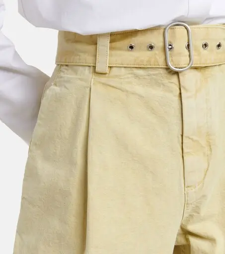 JIL SANDER Cotton High-rise Wide-leg Pants