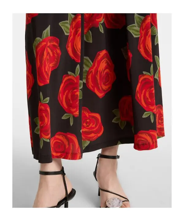 Farm Rio Latin Roses One-shoulder Maxi Dress
