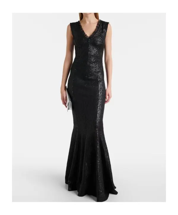 Norma Kamali Sequined Gown