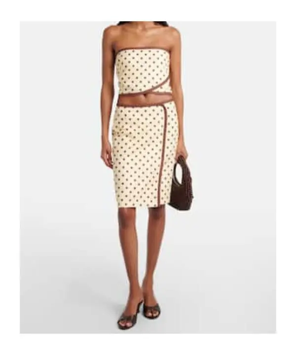 Posse Bowie Linen And Cotton Crop Top
