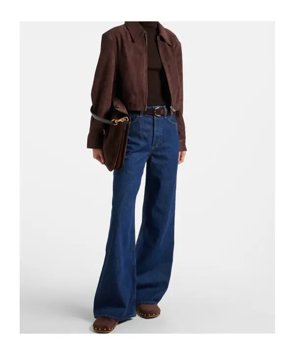 AGOLDE Nahla Leather Zip-up Jacket