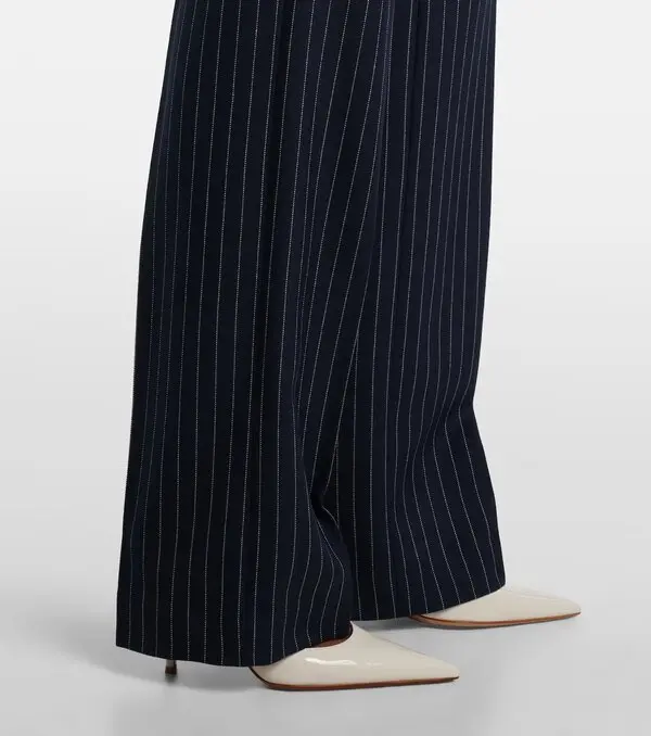 MUGLER Striped Casual Pants