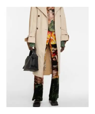 Acne Studios Velvet High-rise Flared Printed Pants