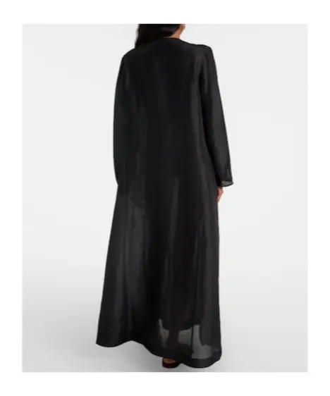 Tory Burch Pleated Linen And Silk Kaftan
