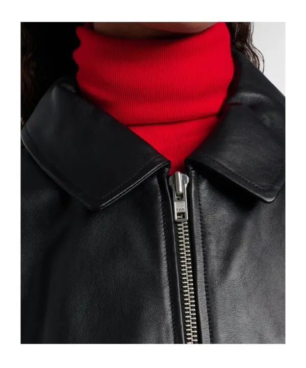 THE FRANKIE SHOP Viper Leather Jacket