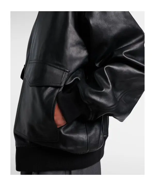 THE FRANKIE SHOP Viper Leather Jacket