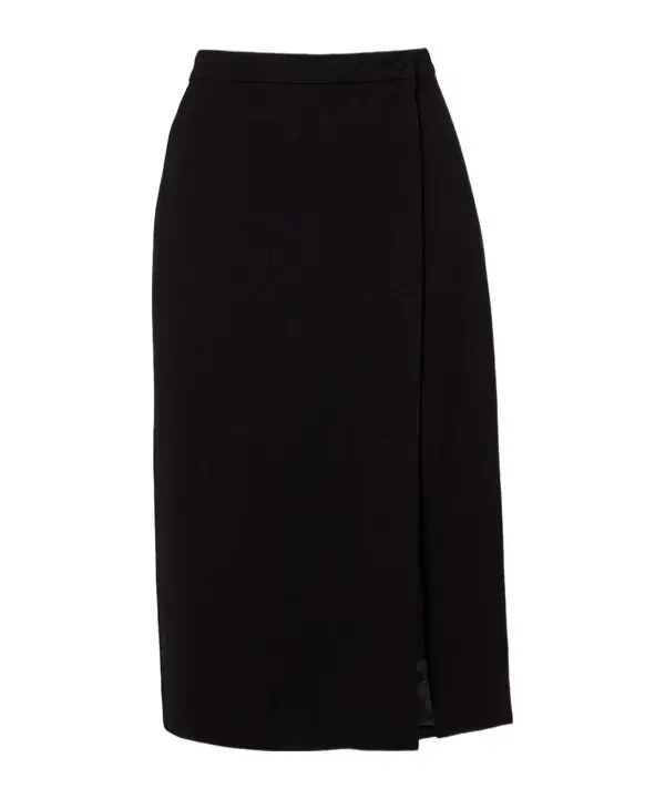 MUGLER Slit Detail Midi Skirt