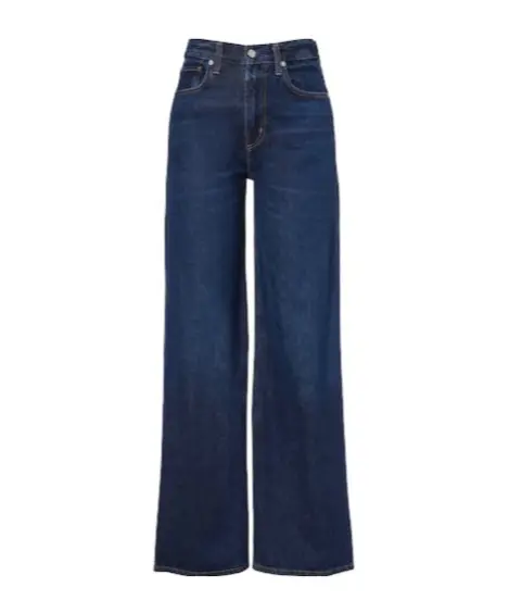 Citizens Of Humanity Paloma Mid-rise Wide-leg Jeans - Blue