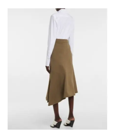 JIL SANDER Crêpe Midi Skirt