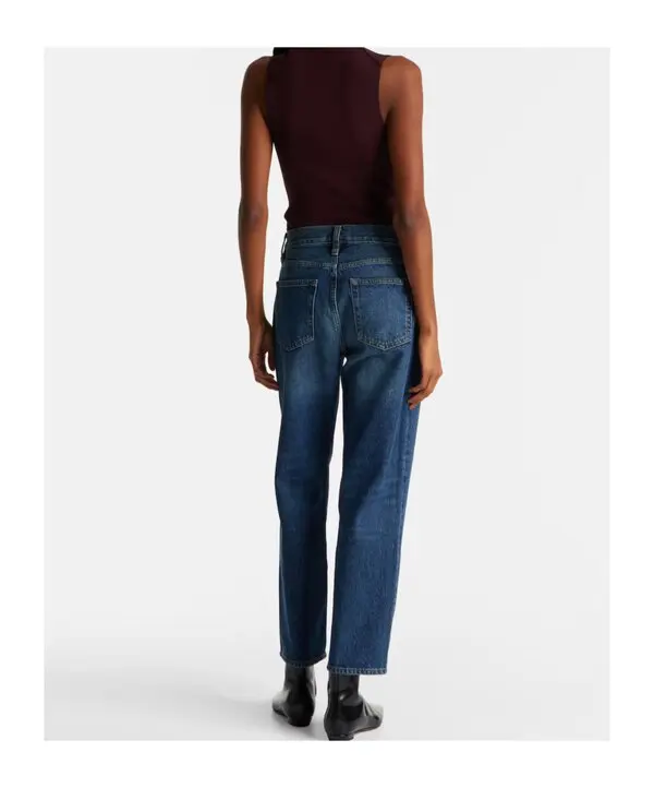 FRAME High-rise Straight Jeans