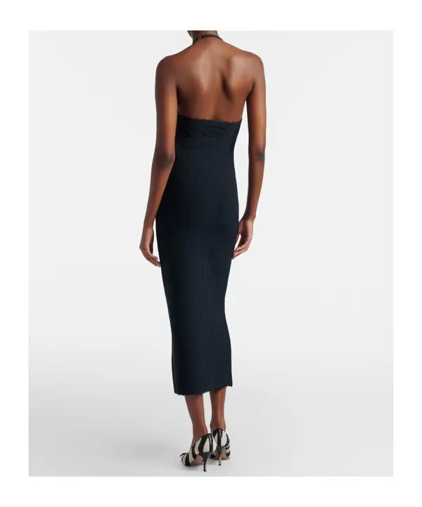 Jacquemus Tablier Knitted Midi Dress
