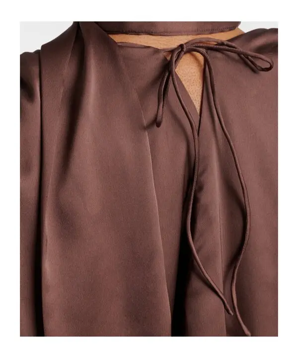 ROTATE BY BIRGER CHRISTENSEN Ruched Crepe De Chine Minidress