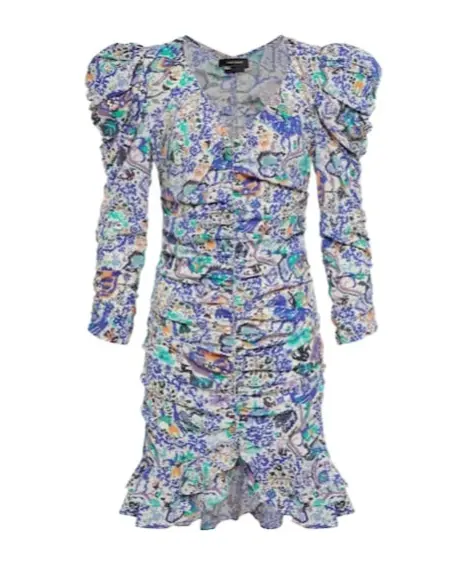 Isabel Marant Étoile Bireya Printed Silk-blend Minidress