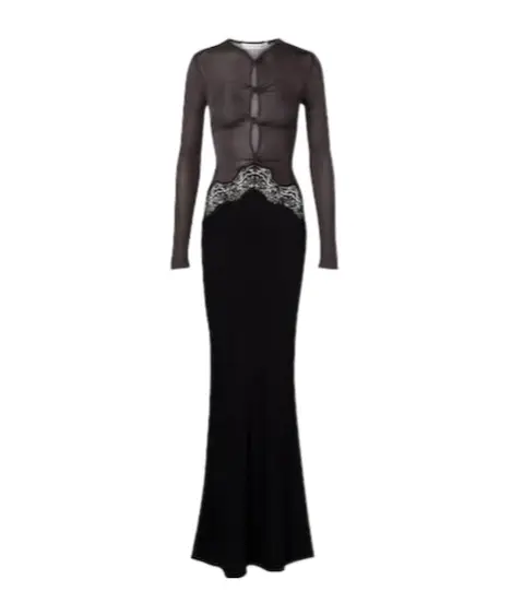 Christopher Esber Long Sleeve Cut Out Maxi Dress