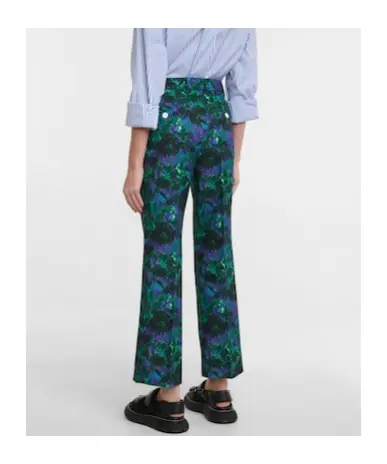 Plan C Floral Print Casual Pants