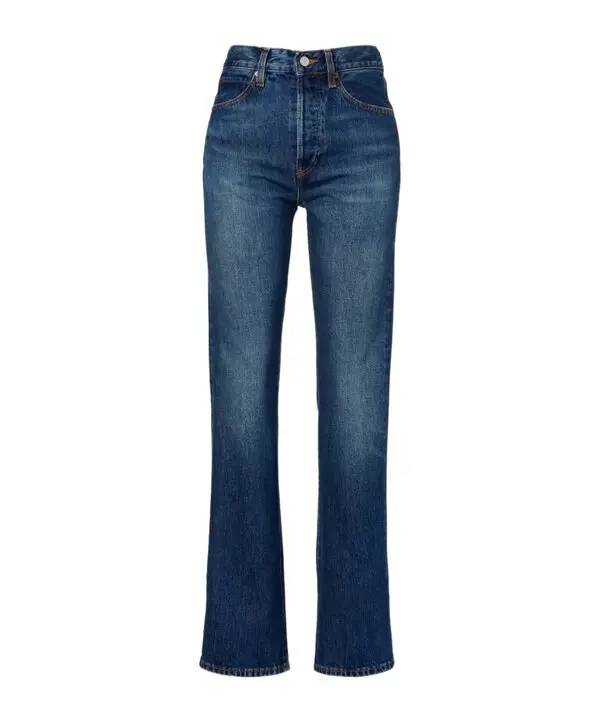 FRAME High-rise Straight Jeans