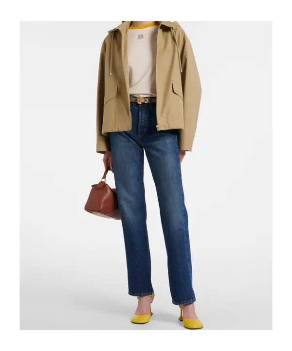 FRAME High-rise Straight Jeans