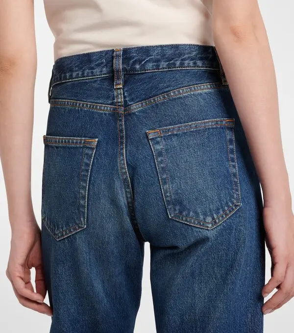 FRAME High-rise Straight Jeans