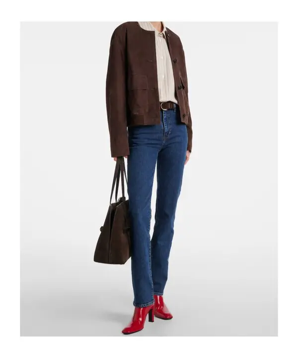 FRAME High-rise Slim Jeans