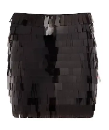 Staud Max Sequined Mesh Miniskirt