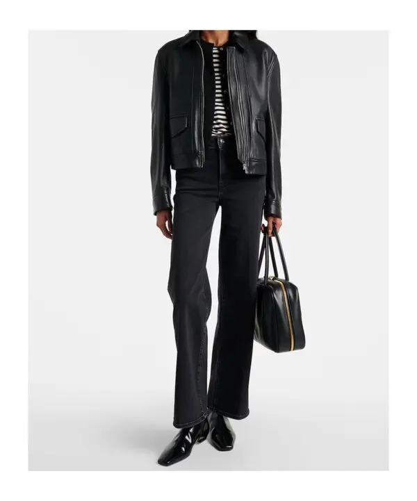 FRAME High-waisted Wide-leg Jeans