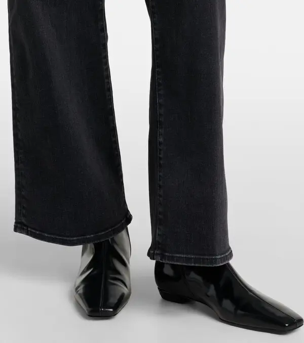 FRAME High-waisted Wide-leg Jeans