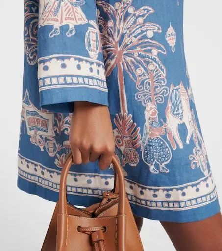 ALEMAIS Acacia Printed Linen Minidress