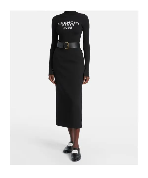 Givenchy Wool-blend Midi Skirt