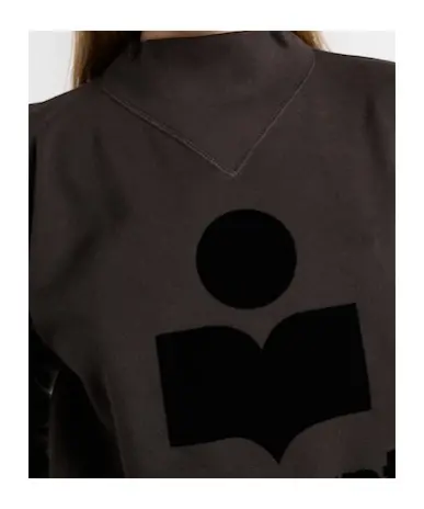 Isabel Marant Étoile Moby Logo Cotton-blend Sweatshirt