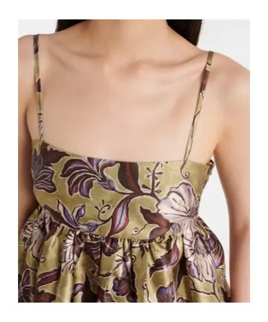 ALEMAIS Citron Floral Midi Dress