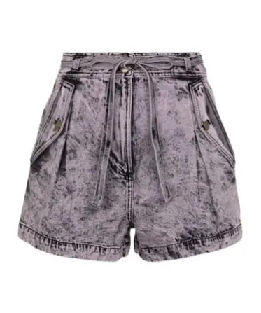 Ulla Johnson Marlow High-rise Denim Shorts - Gray