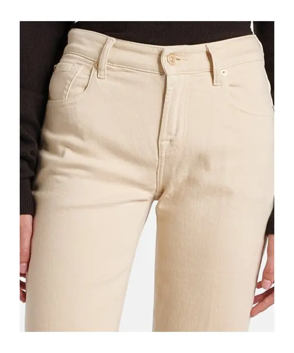 7 For All Mankind Lotta Mid-rise Wide-leg Jeans