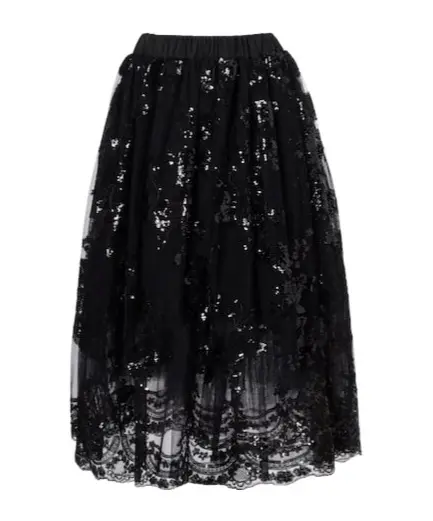 Simone Rocha Sequined Midi Skirt