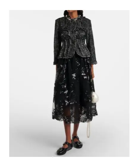 Simone Rocha Sequined Midi Skirt