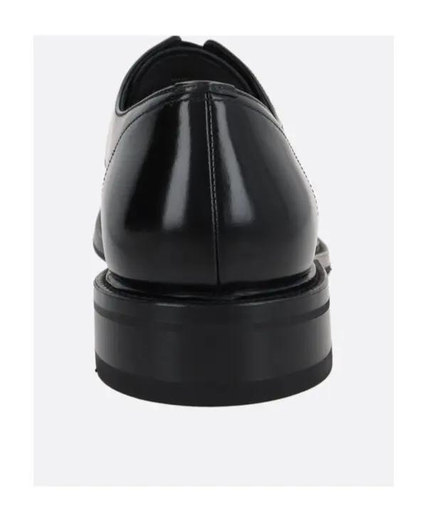 Prada Brushed Leather Lace-up Shoes