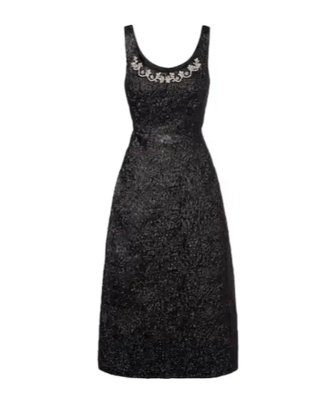 Simone Rocha Embellished Lamé Cocktail Dress