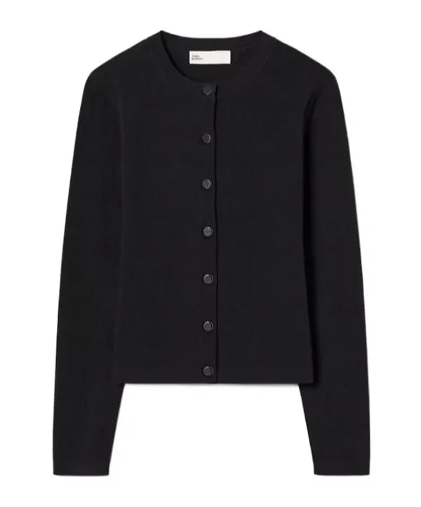 Tory Burch Pointelle Viscose Cardigan