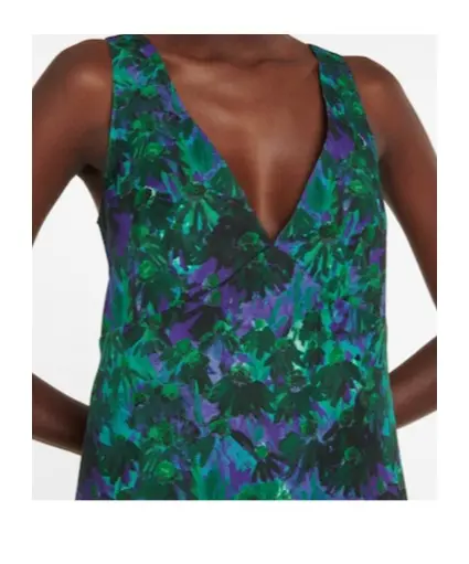 Plan C Floral Twill Midi Dress