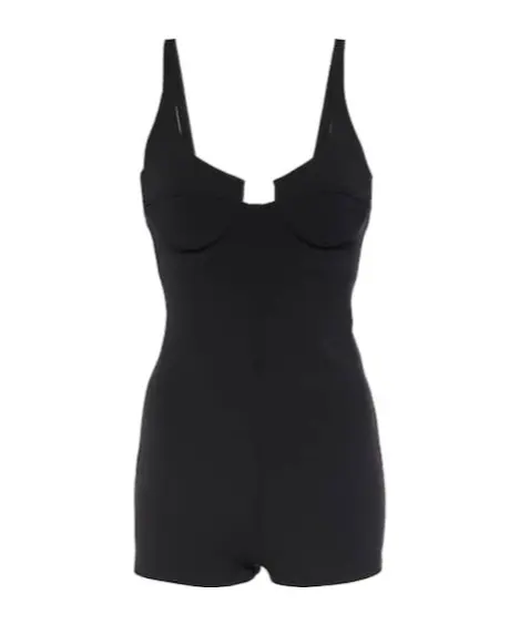 Magda Butrym Wool-blend Romper - Black