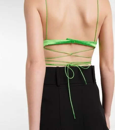 Alex Perry Comer Satin Wire-free Bra