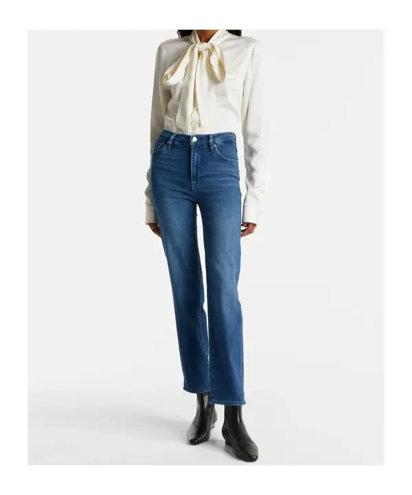 FRAME High-rise Straight Jeans