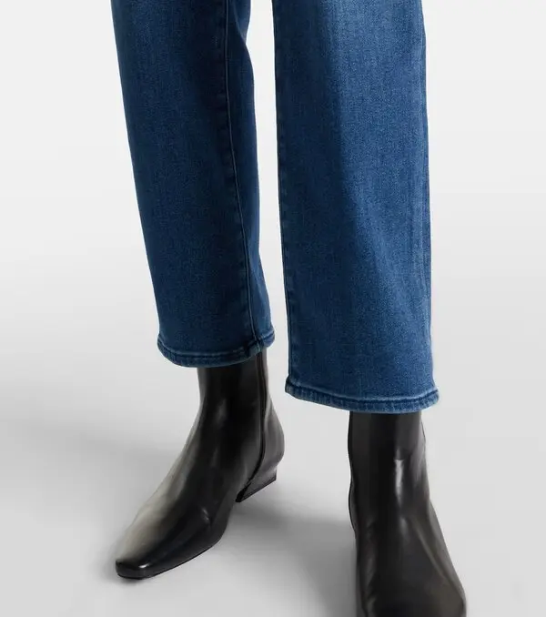 FRAME High-rise Straight Jeans