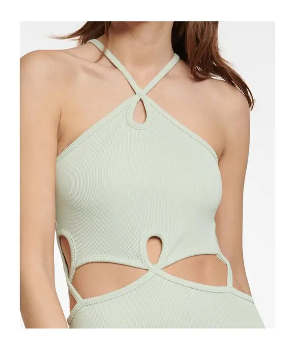 Christopher Esber Openwork Ribbed Knit Dress