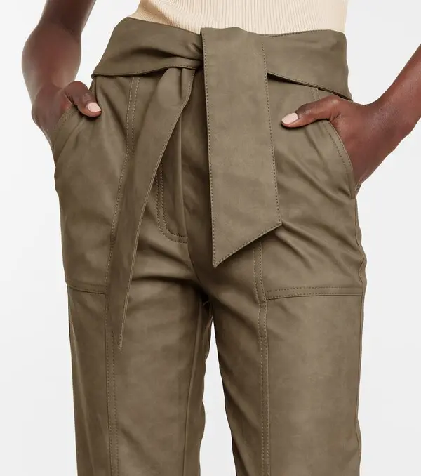 Simkhai Lace-up High-waisted Casual Pants