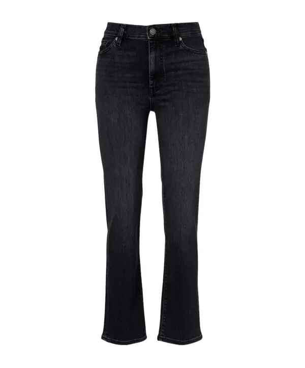 FRAME High-rise Straight Jeans